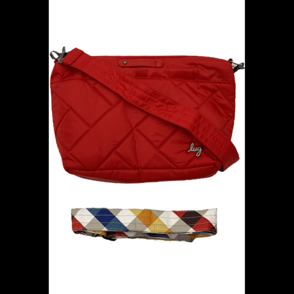 lug | Bags | Lug Rfid Medium Crossbody Multistrap Flare 2 Poppy Red ...